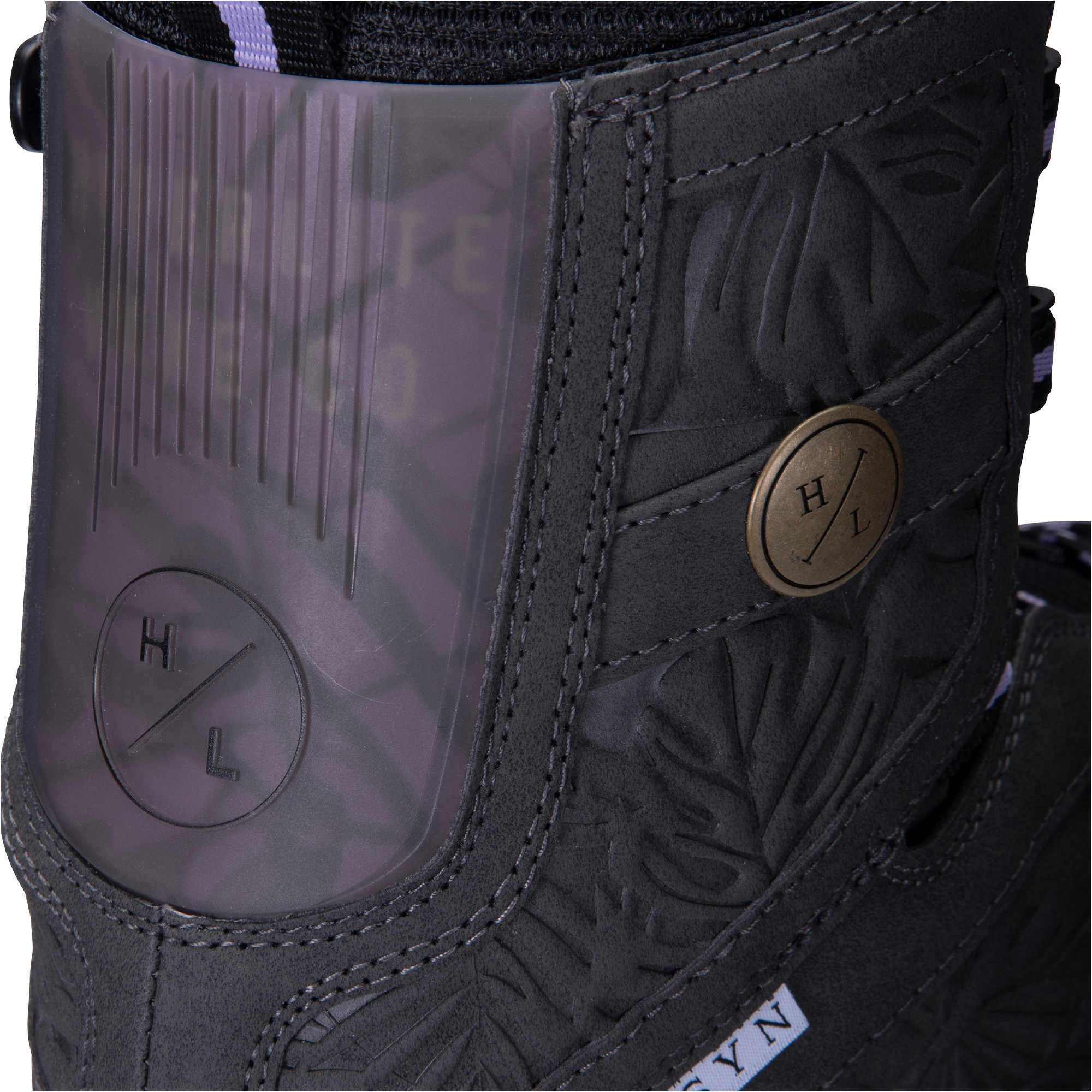 2023 Hyperlite Womens Syn OT Wakeboard Bindings H23BSYN - Black / Purple | Wetsuit Outlet